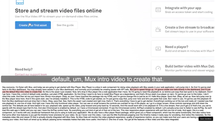 Build an interactive video transcript with Mux Player CuePoints | Mux