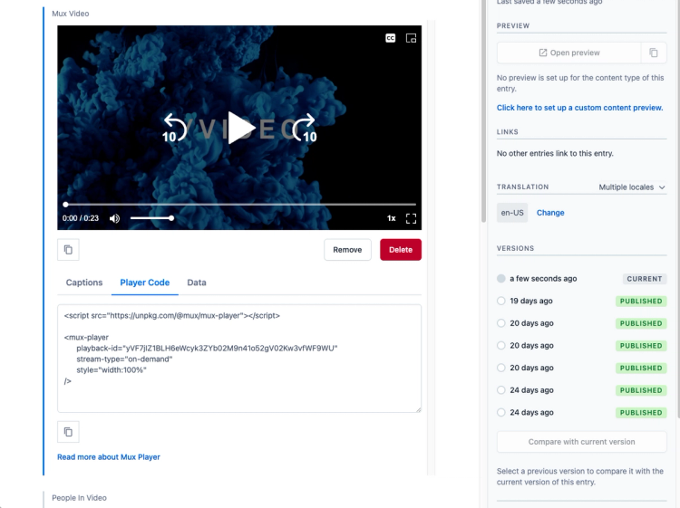 Manage captions and get production-ready Mux Player code in the latest ...