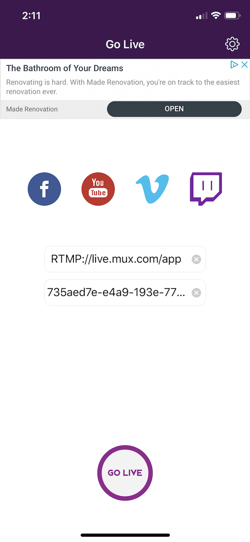 Guide to RTMP broadcast live streaming apps for iOS | Mux blog