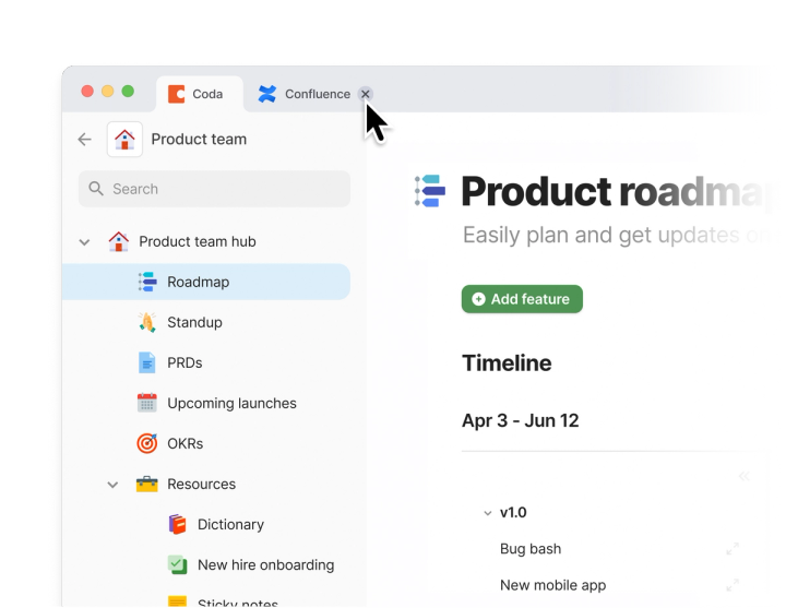 Compare Coda to Confluence, why teams choose Coda - Coda
