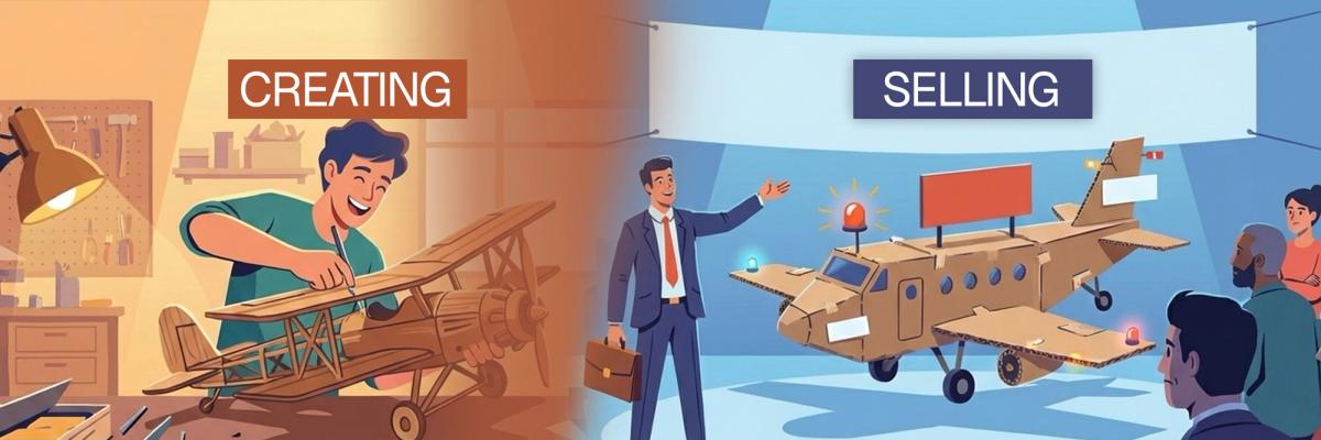 People Know When You’re Creating or Selling | Founder