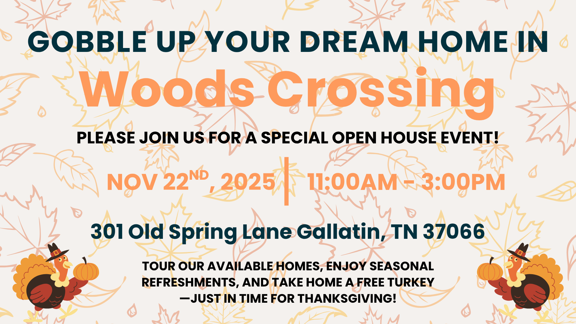 Fall Open House Event at Woods Crossing! | Davidson Homes