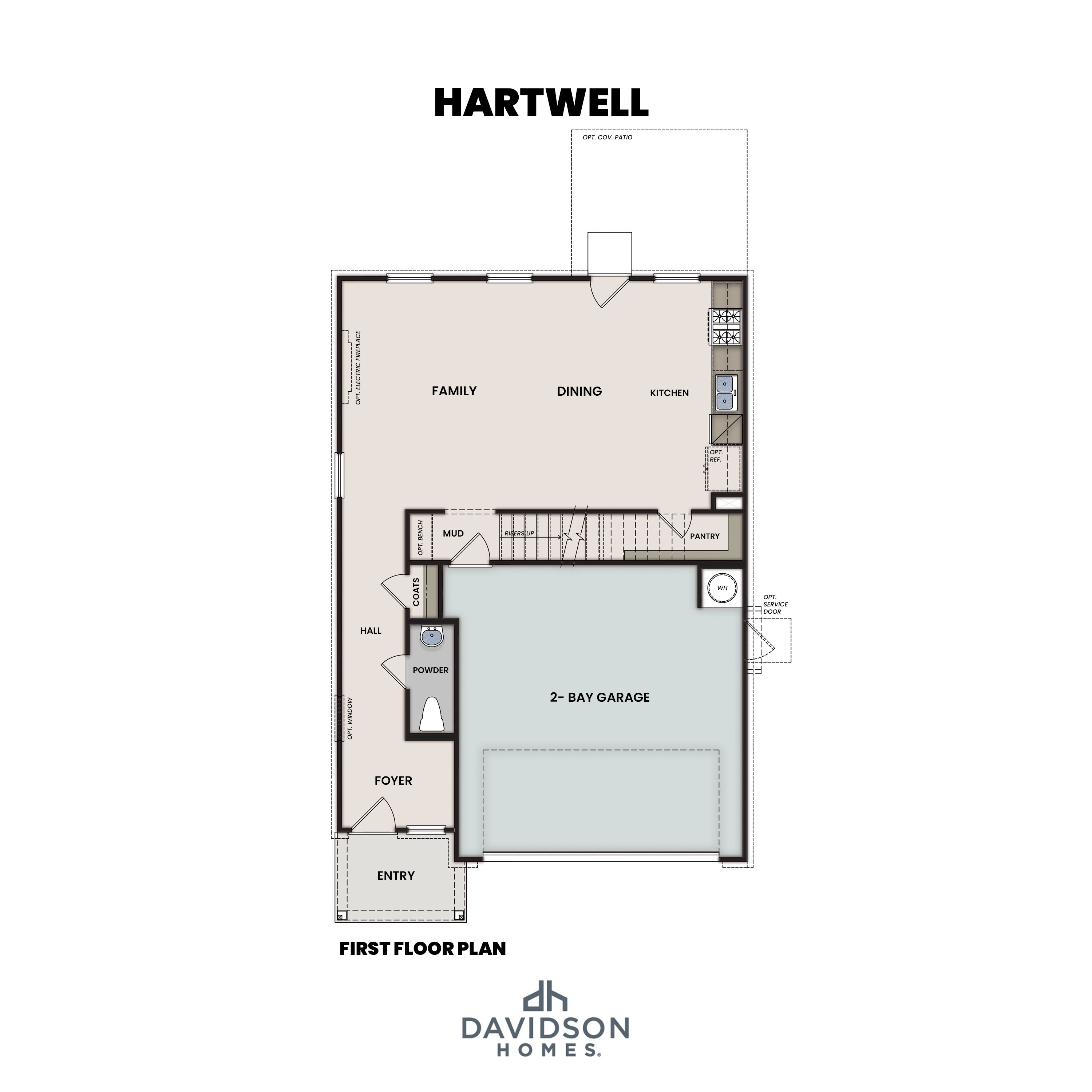 The Hartwell B Floor Plan in Heritage Lakes | New Market, AL