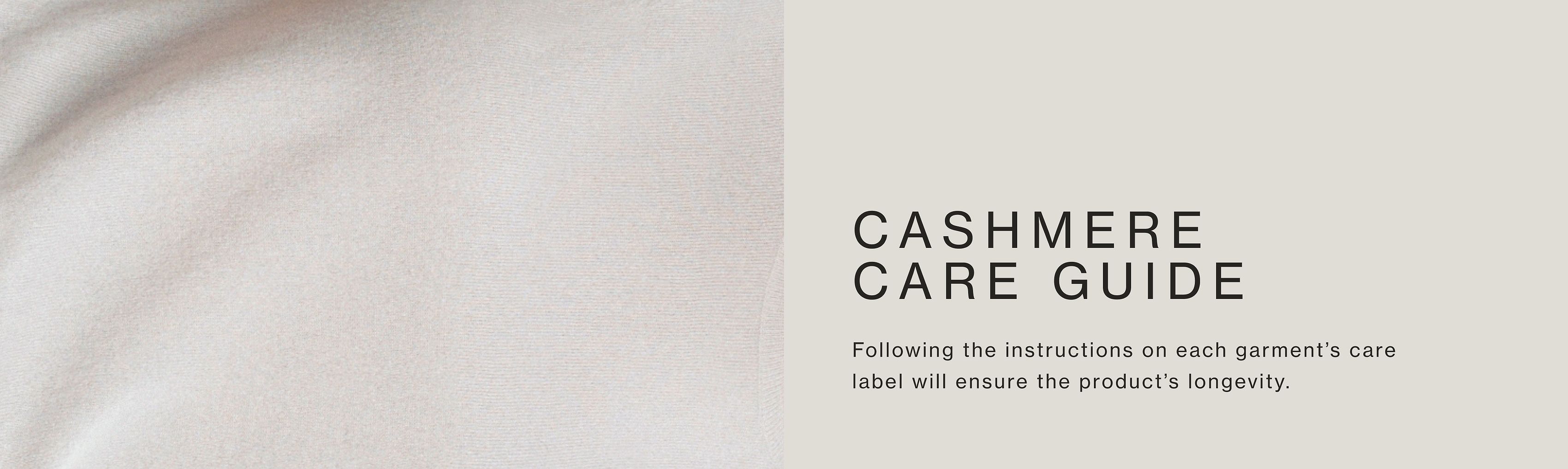 How to Care: Cashmere | Commonry