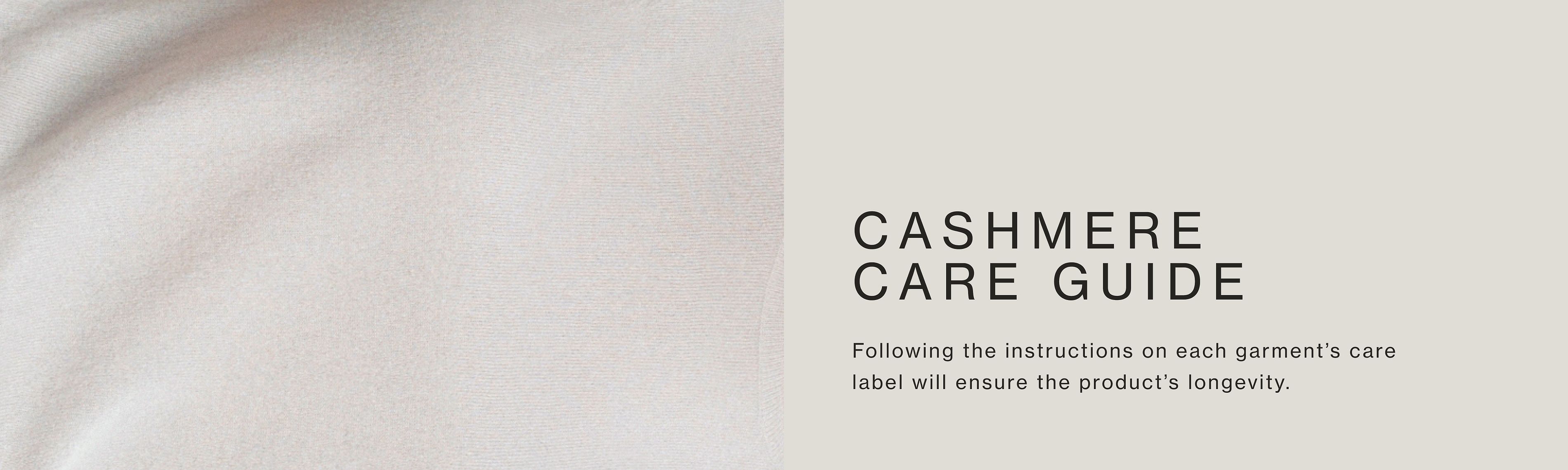 How to Care: Cashmere | Commonry