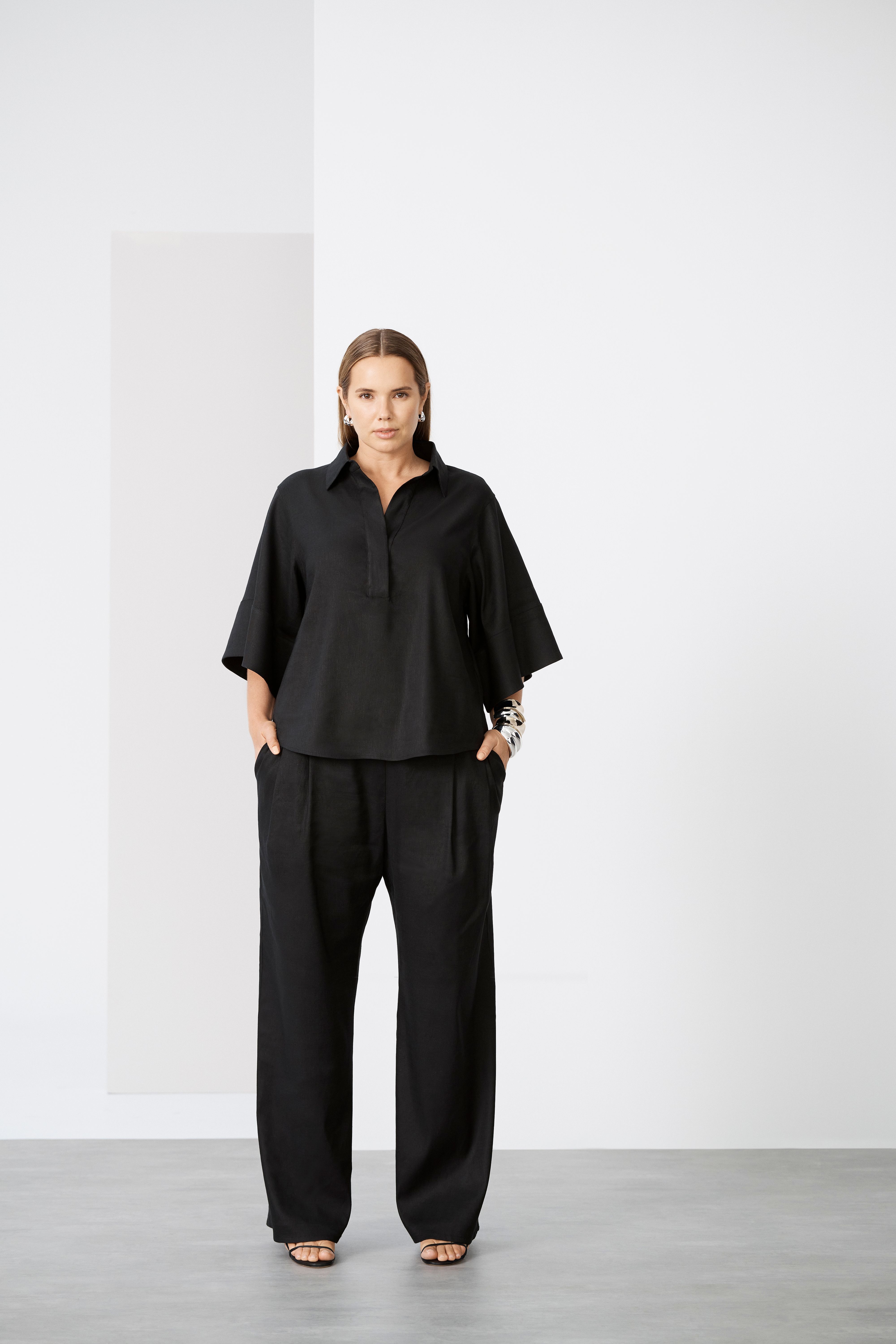 Shop Half Placket Top | Commonry