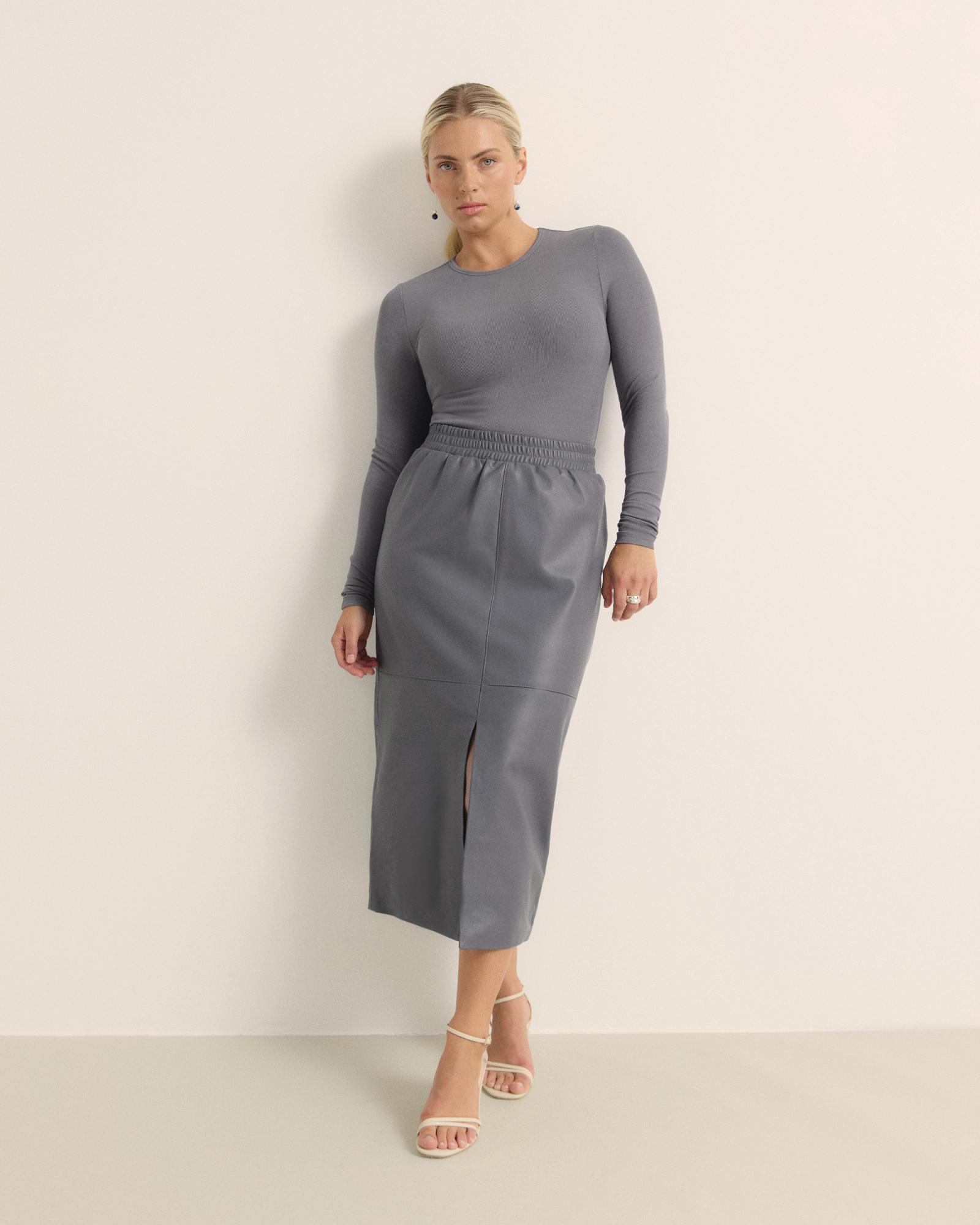 Shop Emery Leather Skirt | Commonry