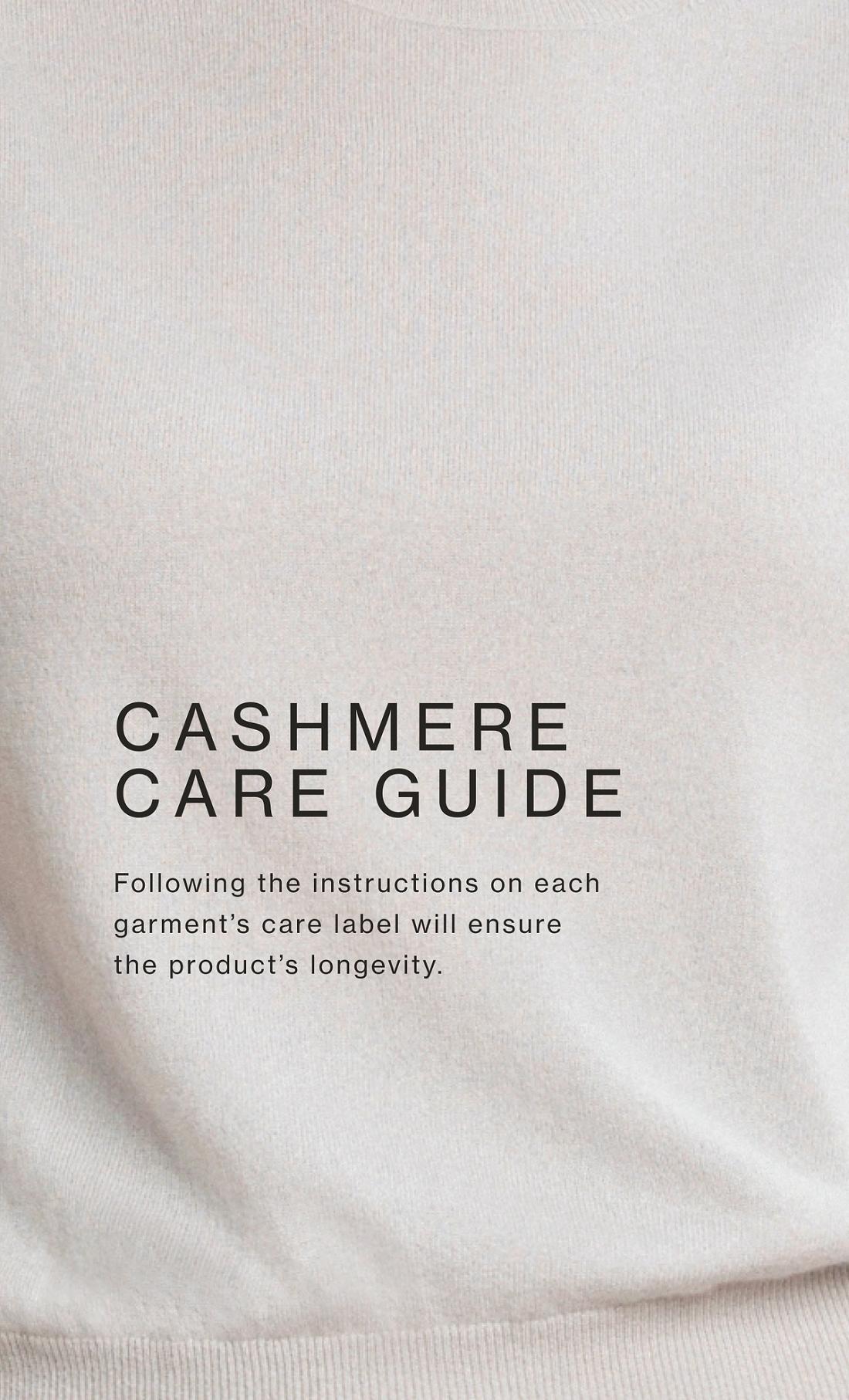 How to Care: Cashmere | Commonry