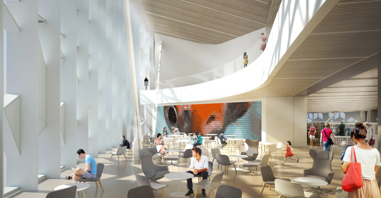 New Central Library Public Art Installation Underway