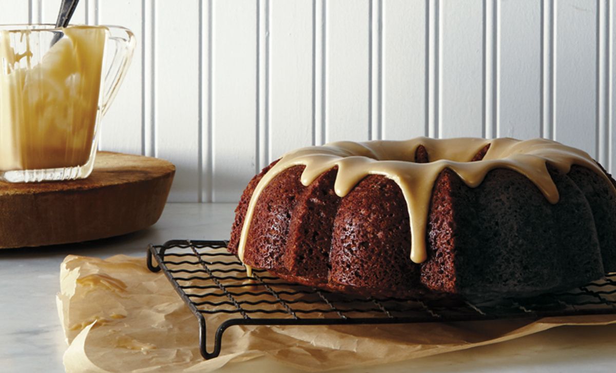 Applesauce Cake with Caramel Icing | James Beard Foundation