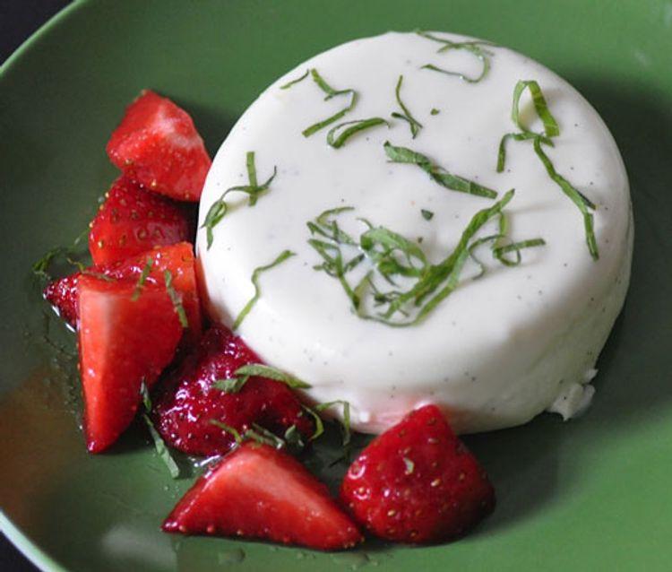 Goat Cheese Panna Cotta with Grand Marnier–Soaked Strawberries | James ...