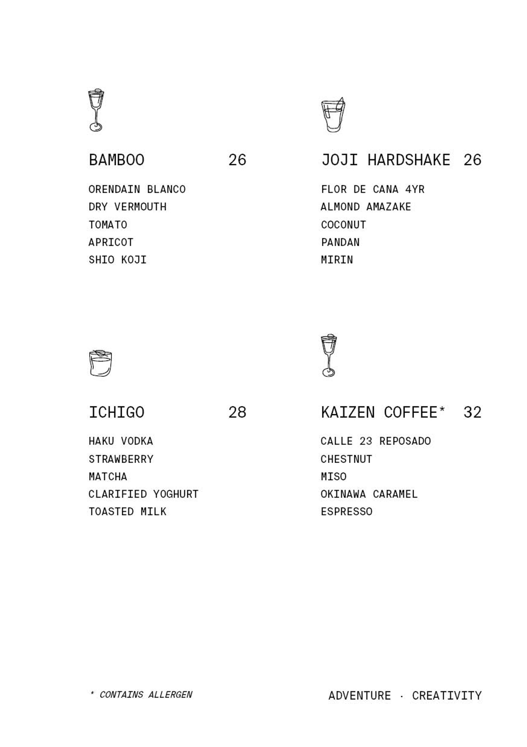 JŌJI | View Our Menu