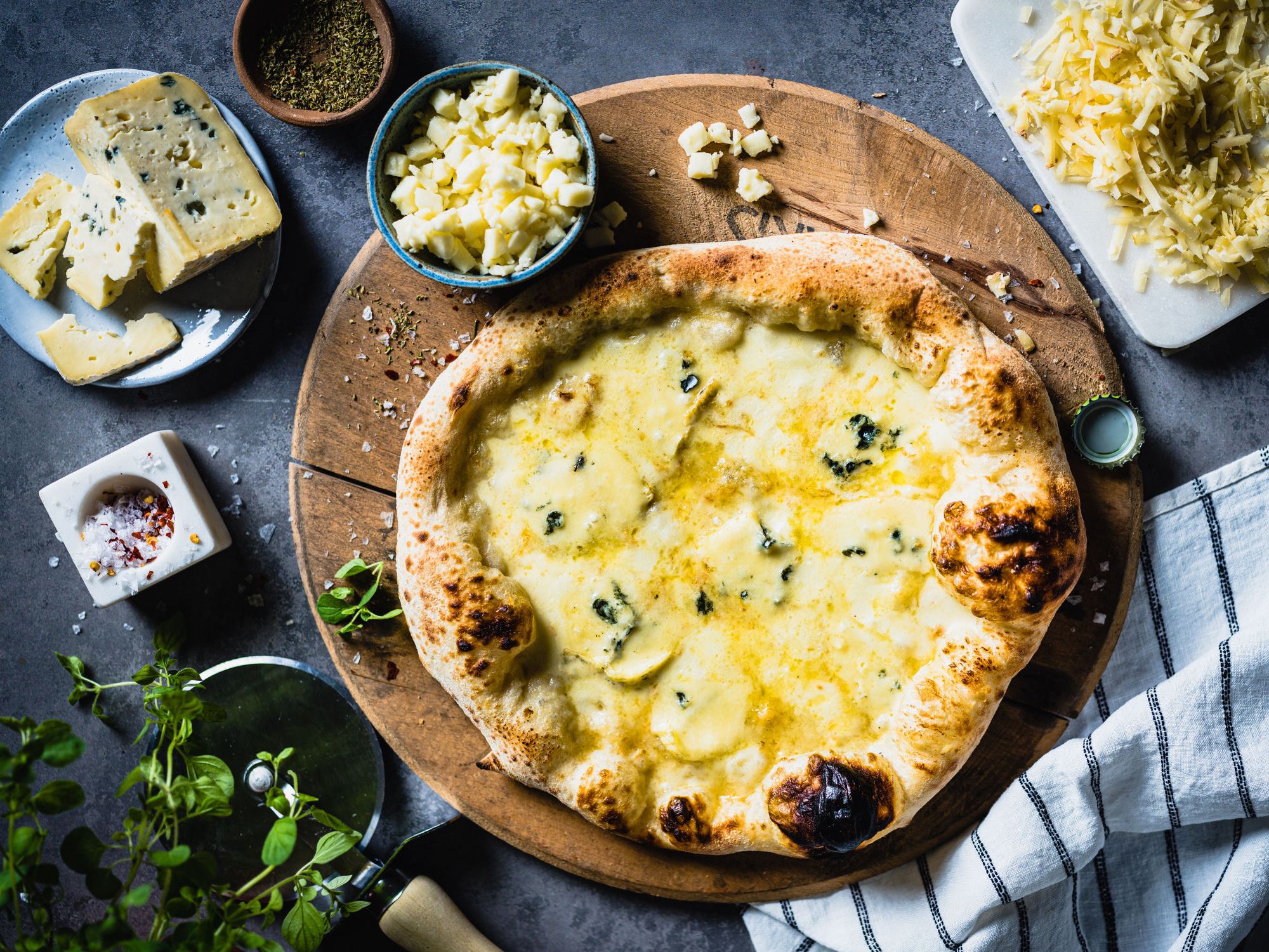 Quattro formaggi med norske oster | Oppskrift | MENY