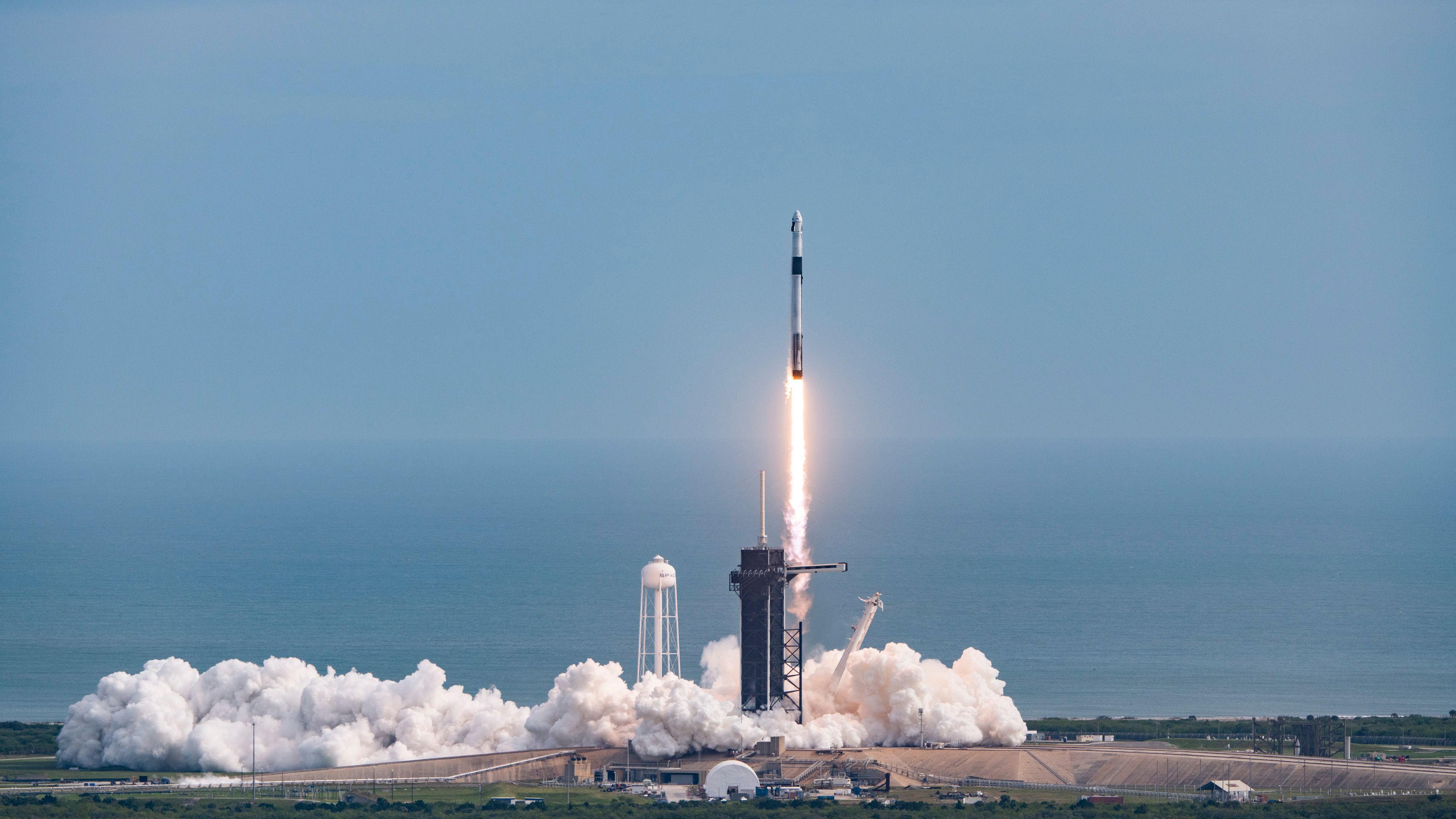 SpaceX Demo-2 First Crewed Flight - Supercluster