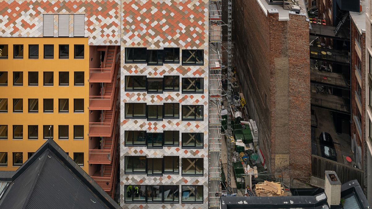 35-year-old façade panels rejuvenate 1950s building