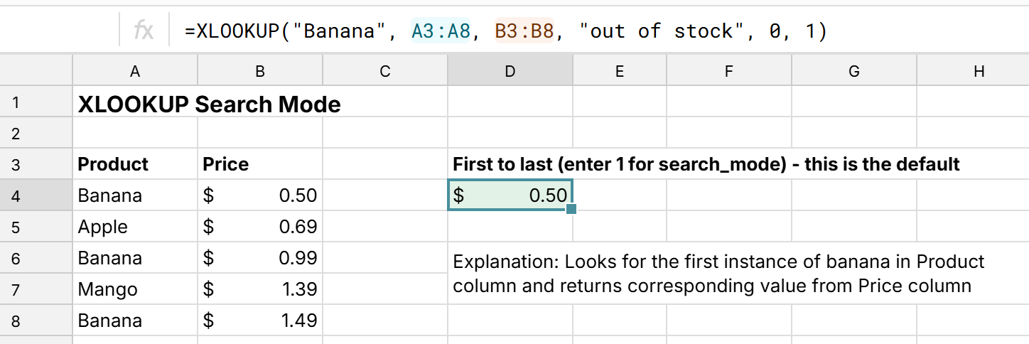 How to use XLOOKUP - Examples and tips - Row Zero – the spreadsheet for ...