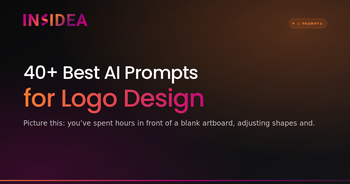 40+ Best AI Prompts for Logo Design | INSIDEA