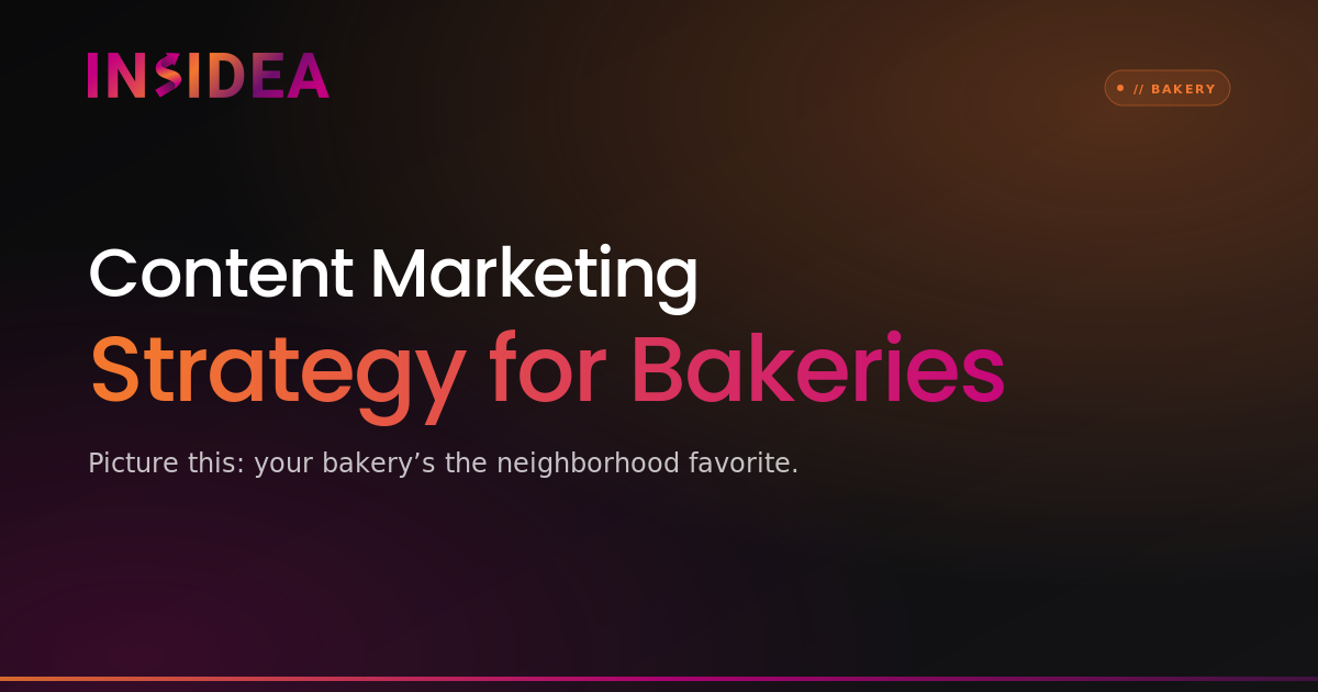 Content Marketing Strategy for Bakeries | INSIDEA