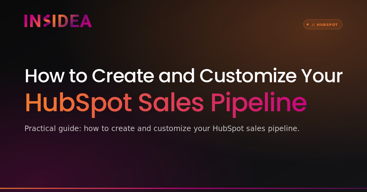 How to Create and Customize Your HubSpot | INSIDEA
