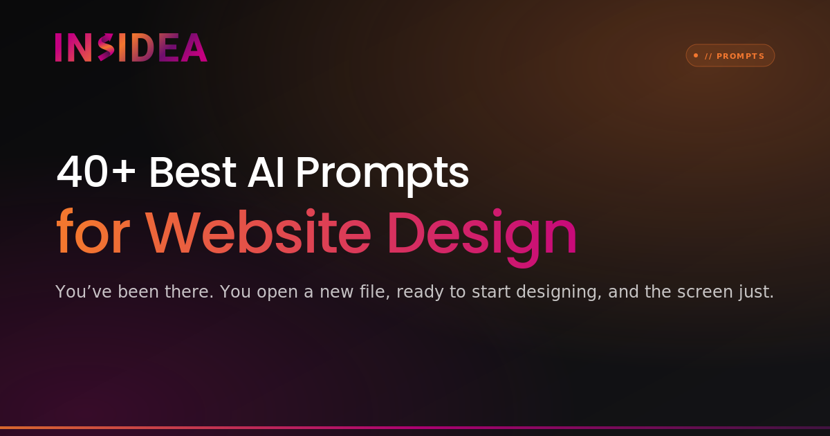 40+ Best AI Prompts for Website Design | INSIDEA