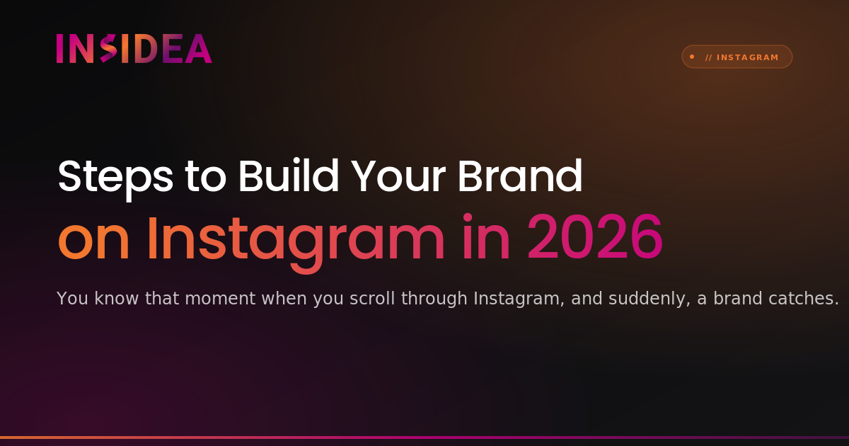 Steps to Build Your Brand on Instagram | INSIDEA
