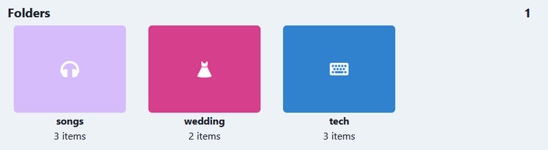 Blessa - Create your first folder