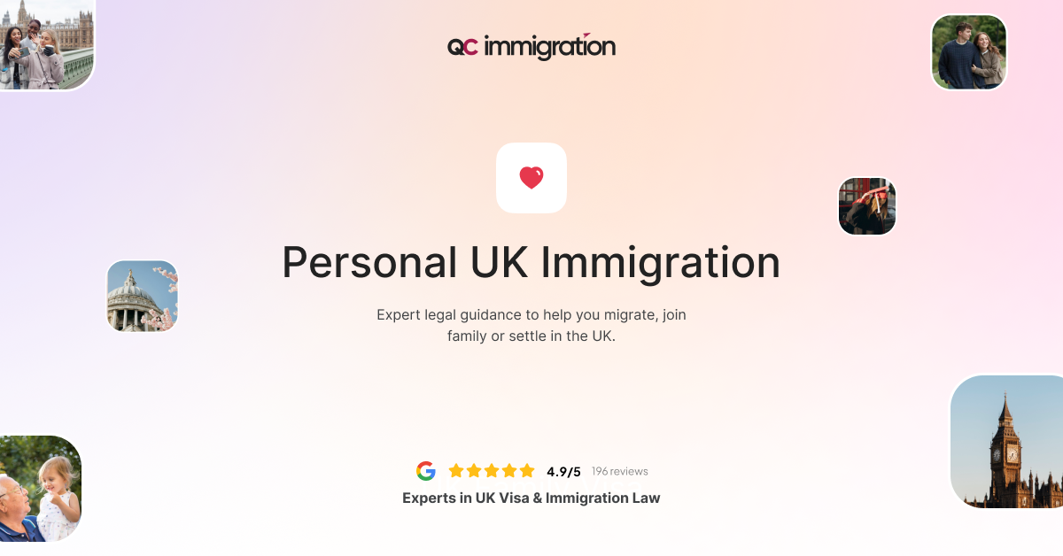 Personal UK Immigration Routes | Visas for Family, Partners & Individuals