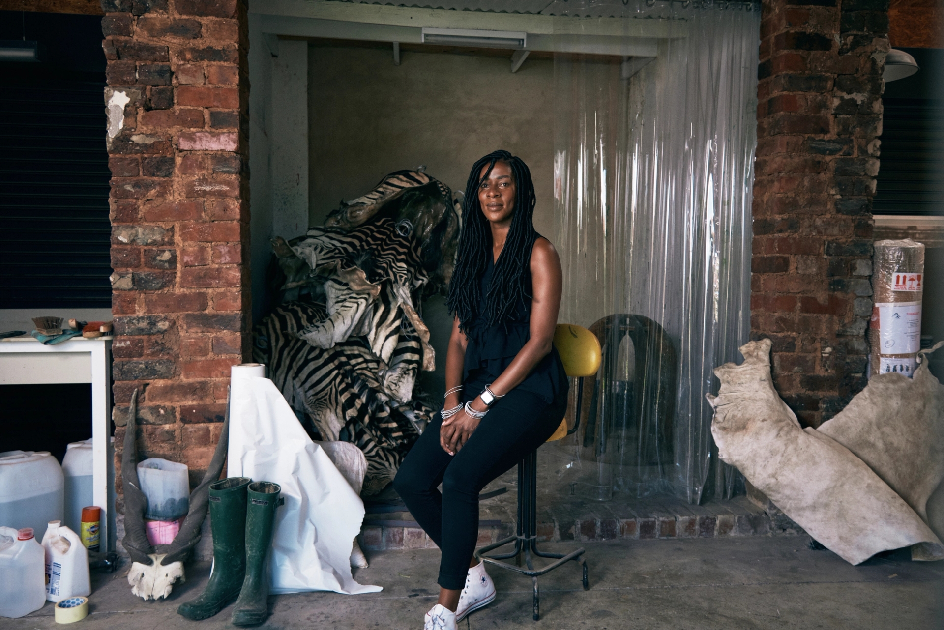 Nandipha Mntambo - contemporary artist and sculptor