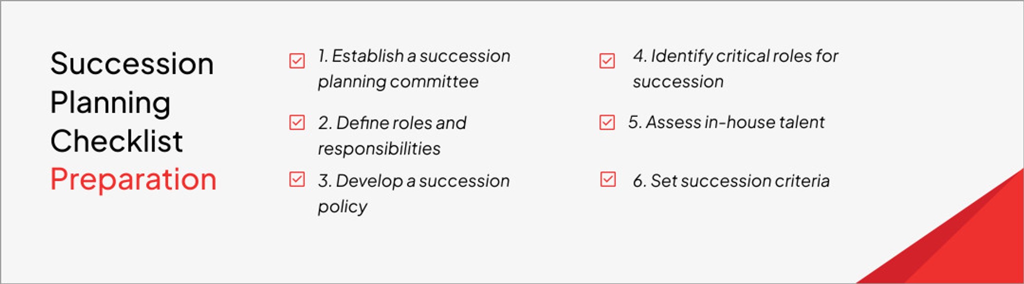 21-step succession planning checklist to smooth your next transition