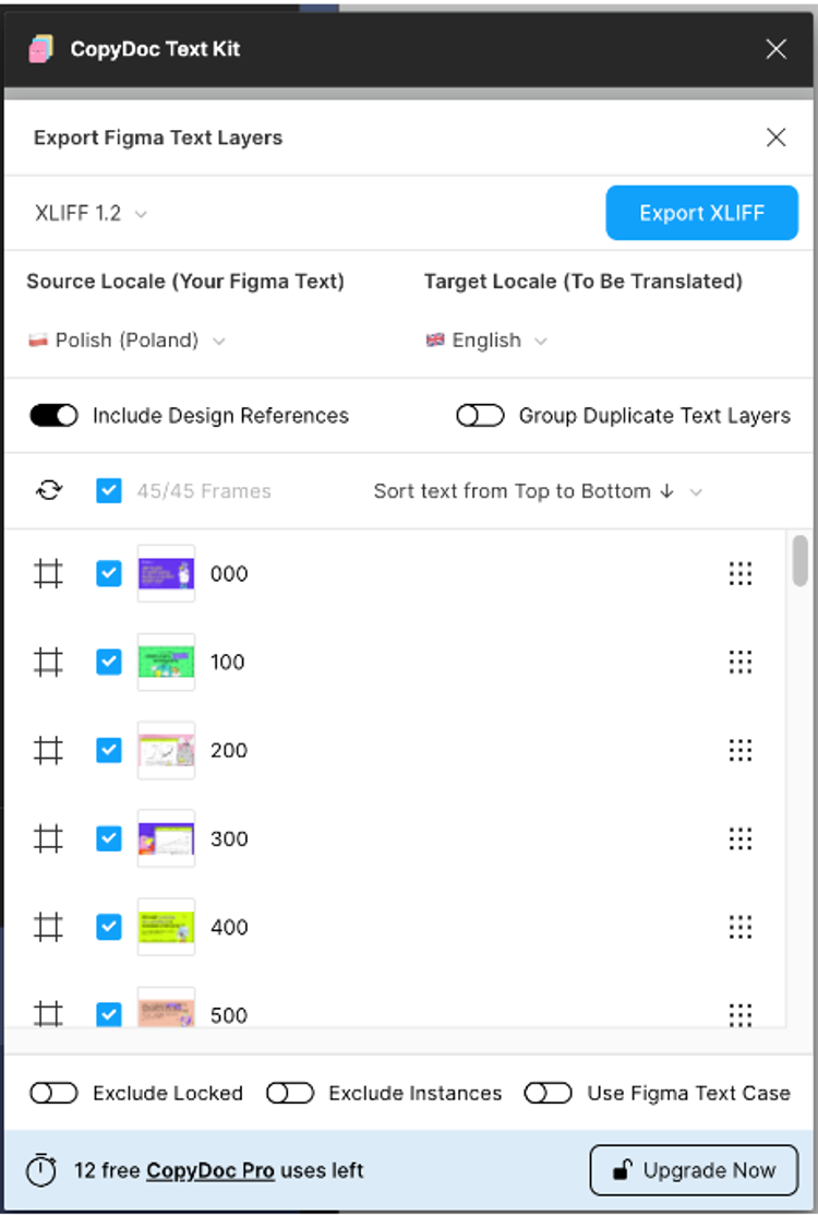 How to export, update and import copy back to a Figma file? - Bejamas