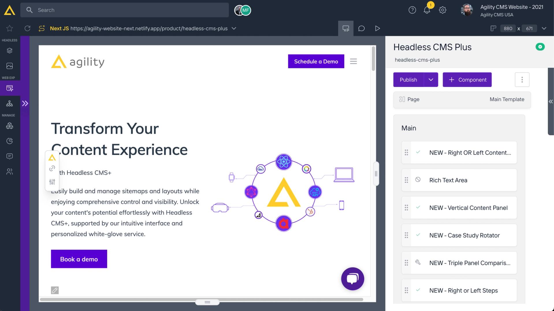 Agility CMS Review and Features - Bejamas