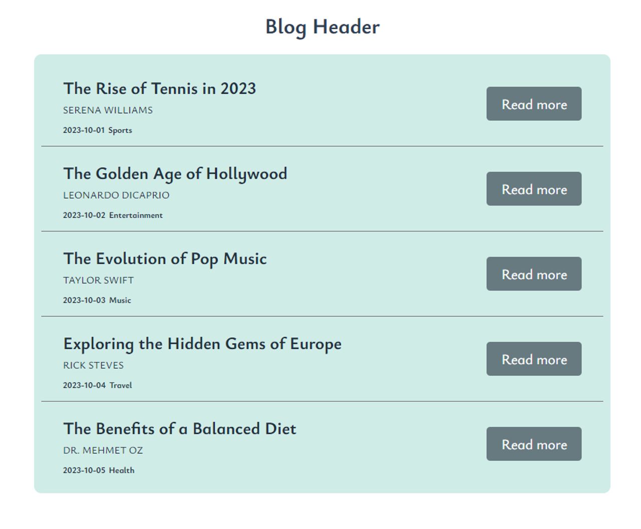 Building a dynamic pagination component with Next.js and Strapi - Bejamas