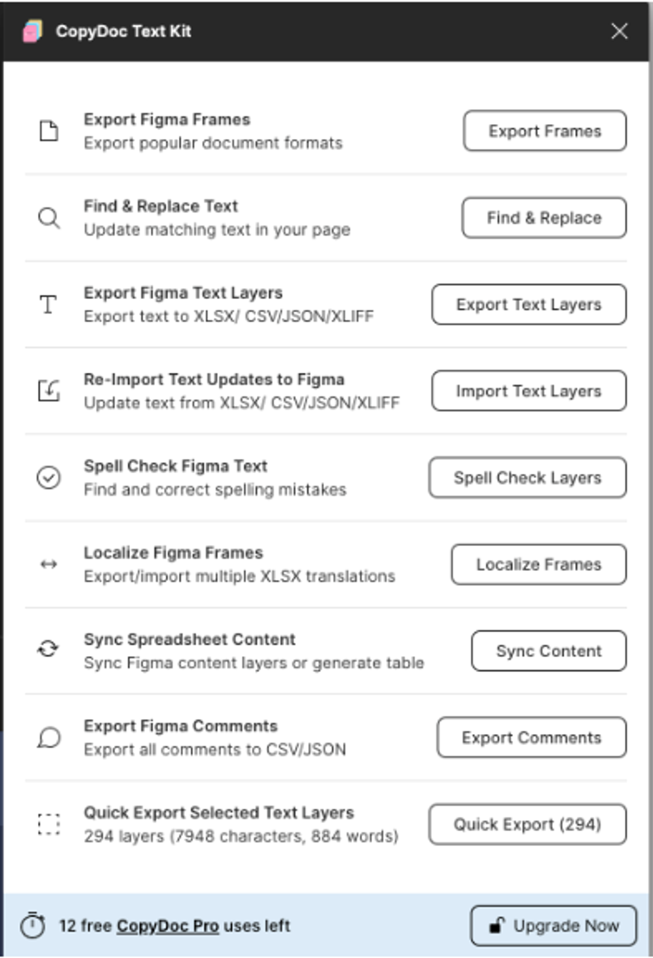 How to export, update and import copy back to a Figma file? - Bejamas