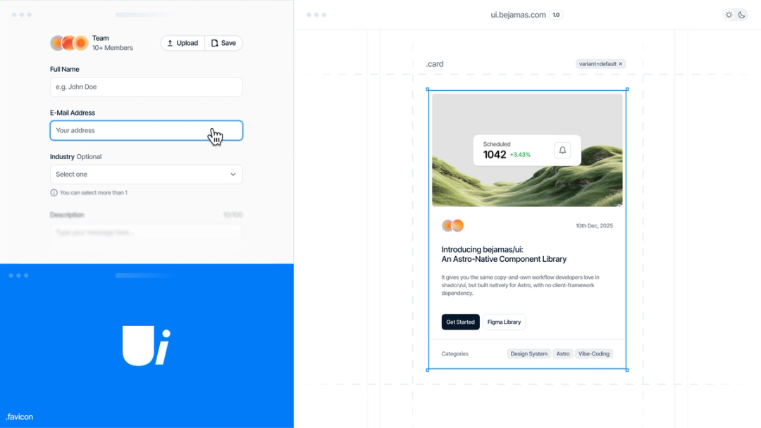 Introducing bejamas/ui — an Astro-Native Component Library - Bejamas