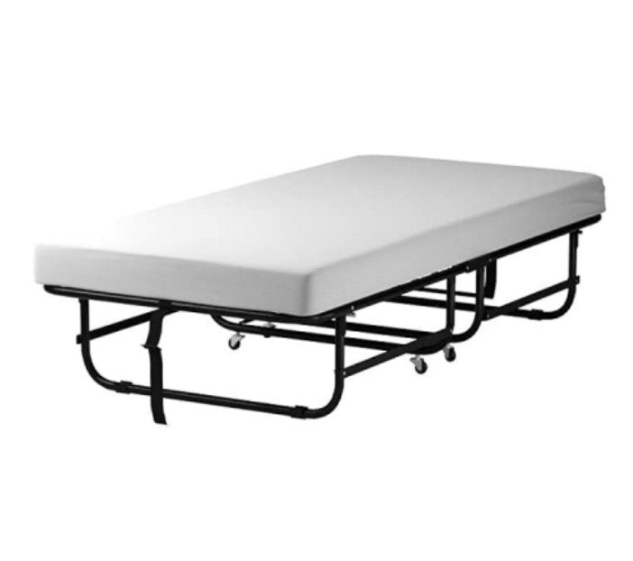 Spring Bed - Single Folding Bed with non-folding Innerspring Mattress ...