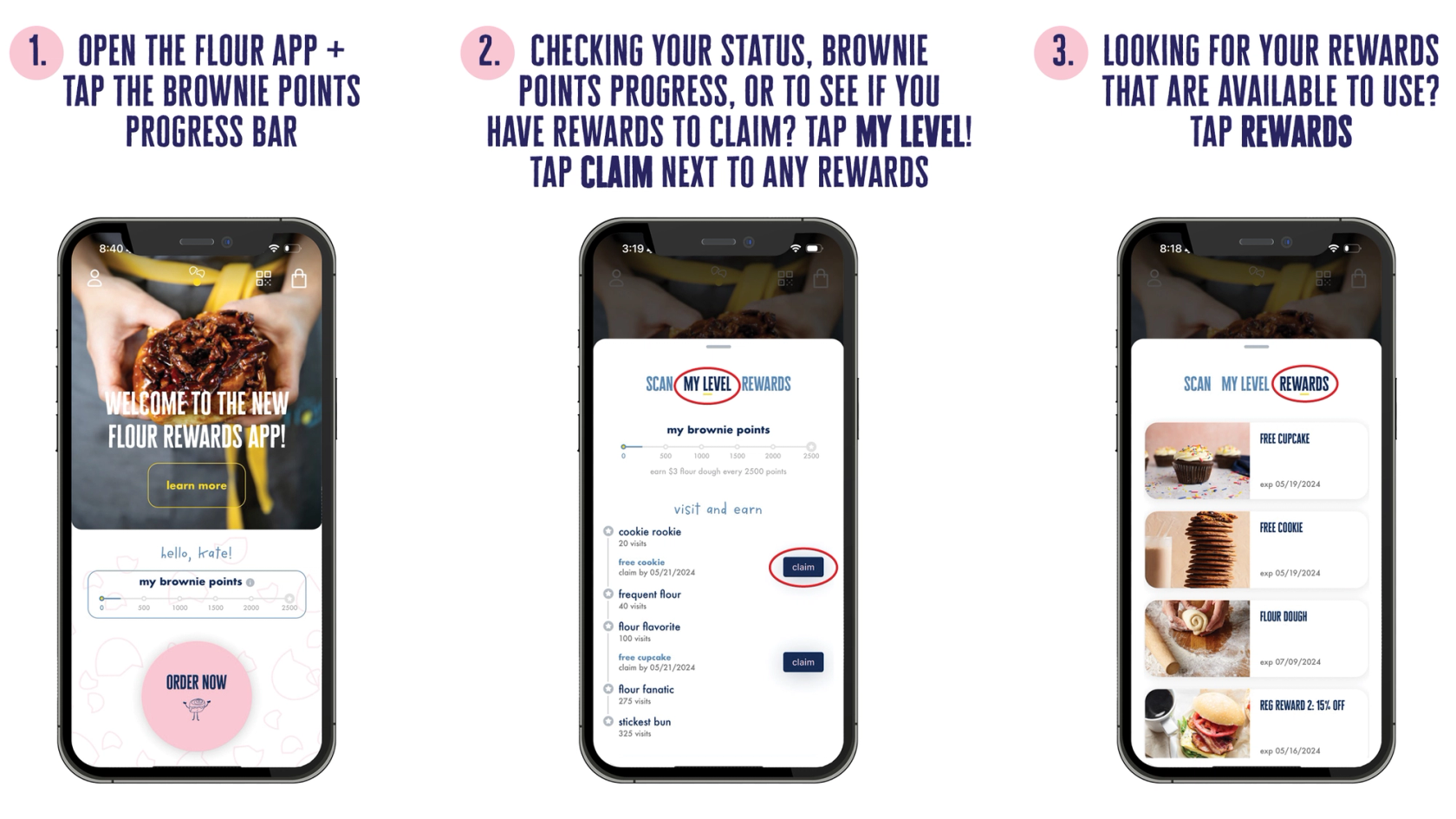 Flour Rewards App - flour bakery