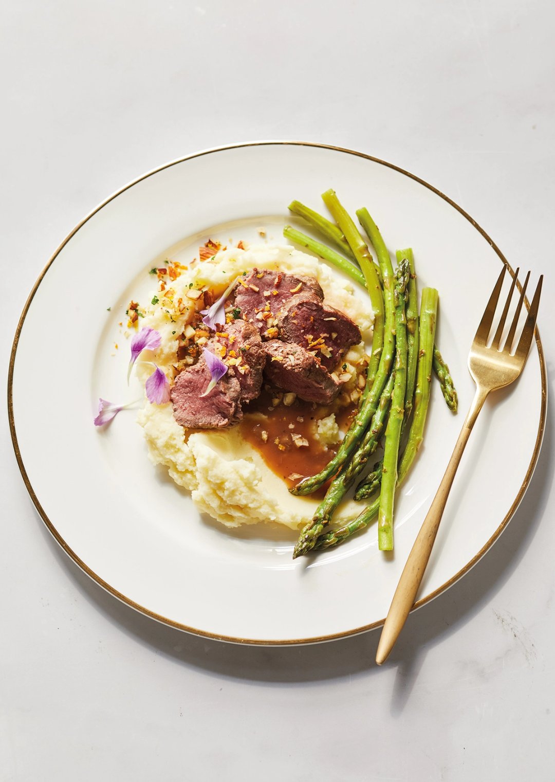 Springbok Loin with Parsnip Puree | @home