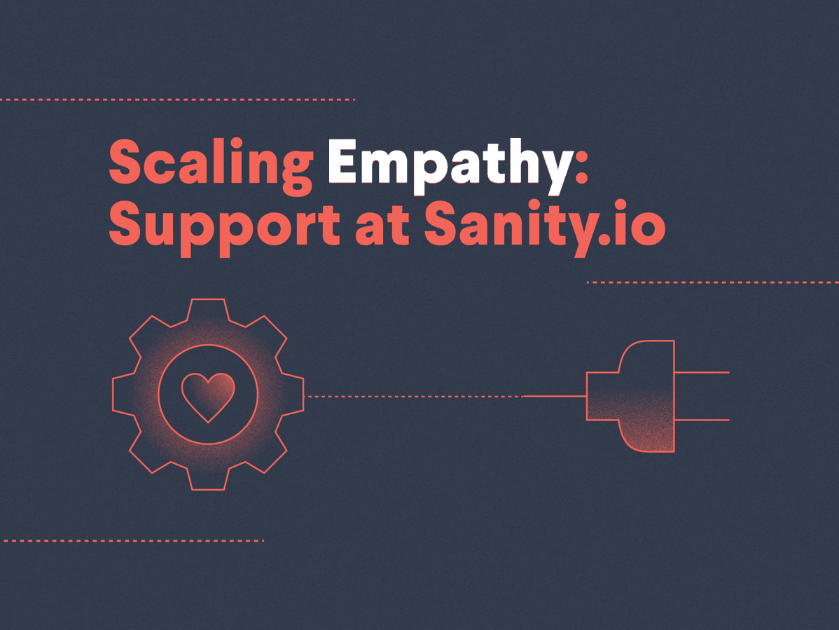 Scaling Empathy: Support at Sanity.io | Sanity