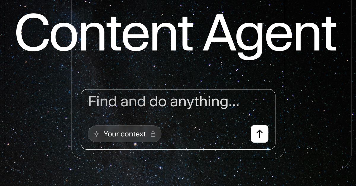 Content Agent: AI-powered content operations at scale | Sanity