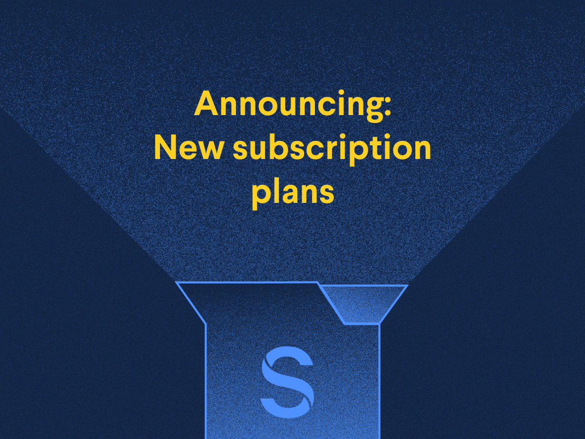 Announcing: New subscription plans