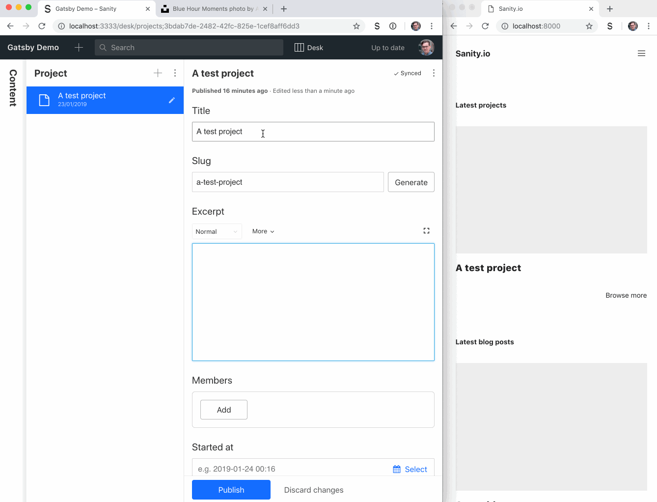 How to quickly set up a Gatsby.js JAMstack website with a headless CMS