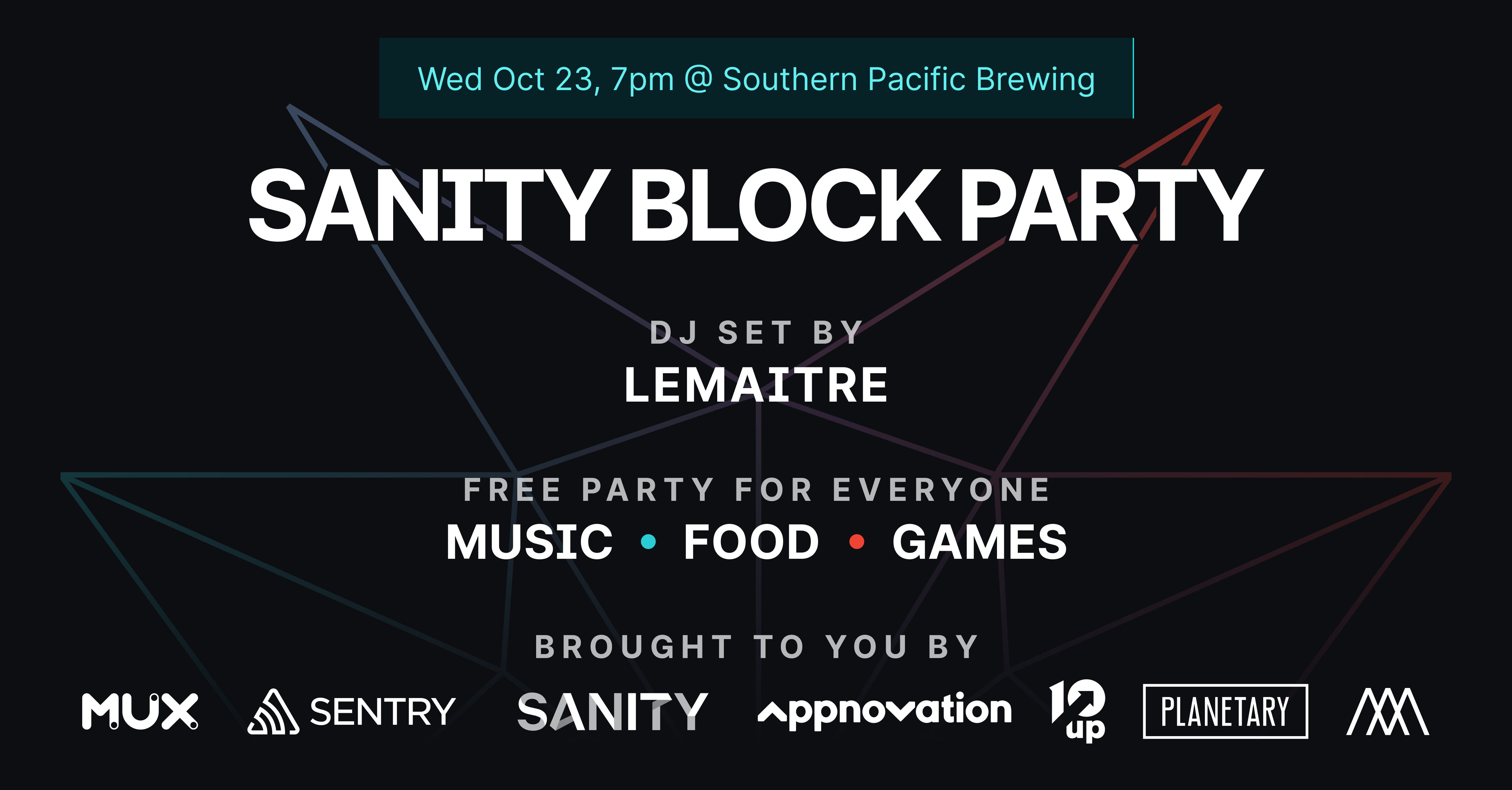 Sanity Block Party @ Oct 23 | Sanity