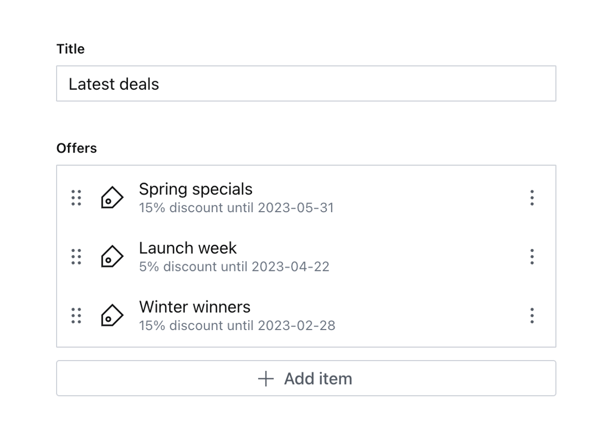 Create richer array item previews | Sanity Docs