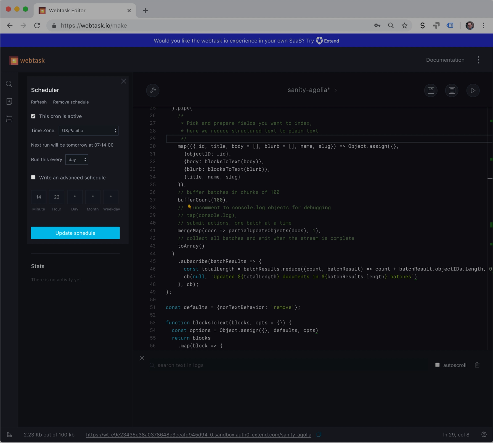 Indexing in Algolia using serverless functions (and observables!)