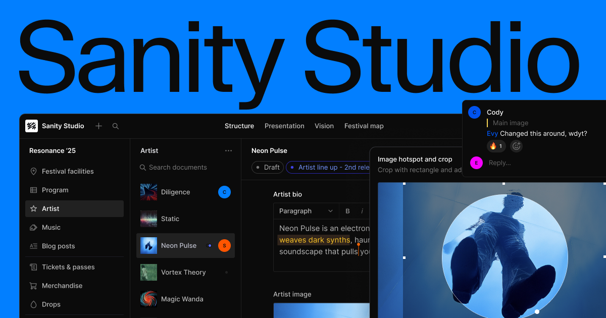 Sanity Studio: The headless CMS you can make your own | Sanity