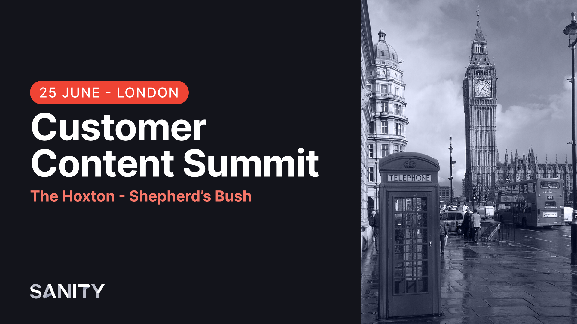 Sanity Customer Content Summit - London | Sanity