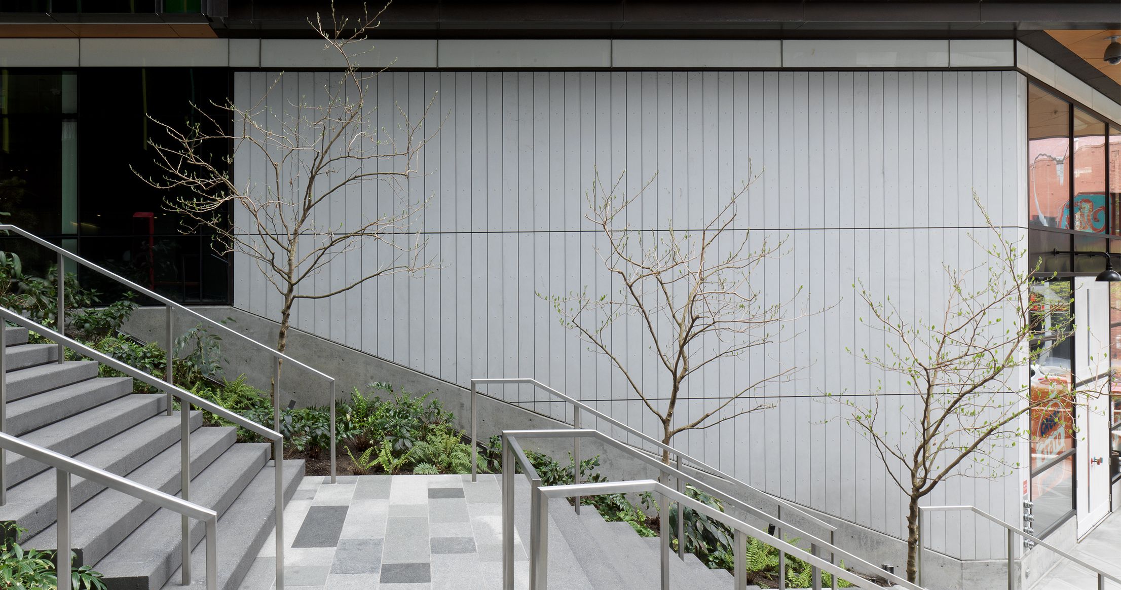 Innovative GFRC cladding in a slatted design, Rieder Facades, Austria ...