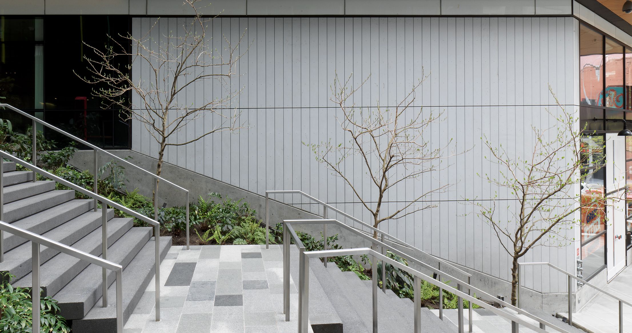 Innovative GFRC cladding in a slatted design, Rieder Facades, Austria ...