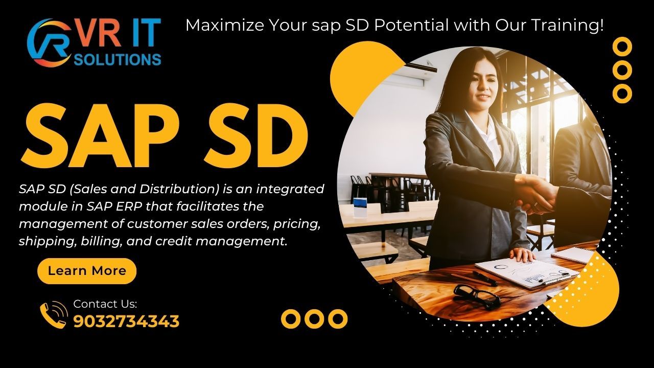 SAP SD Online Training with Placement – US, UK, Canada, Dubai & Australia | VR IT Solutions