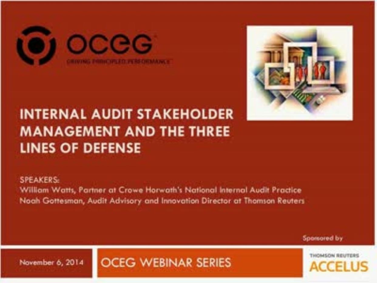 Internal Audit Stakeholder Management and the Three Lines of Defense - OCEG